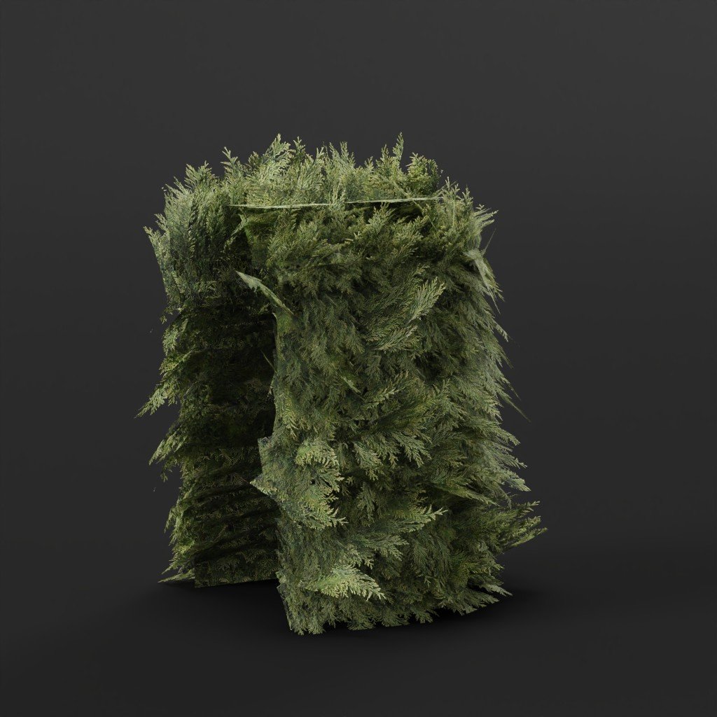 Red Cedar Bush Corner End | Outdoor Plants models | BlenderKit
