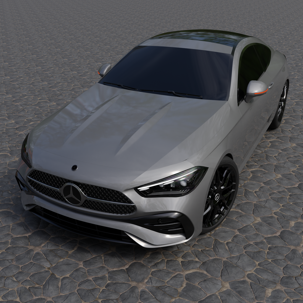 Mercedes-Benz-CLE-Coupe(Rigged) | Luxury Cars models | BlenderKit