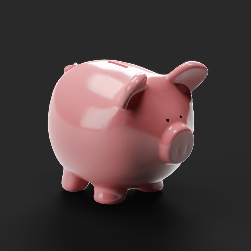 Piggy Bank | FREE Miscellaneous models | BlenderKit