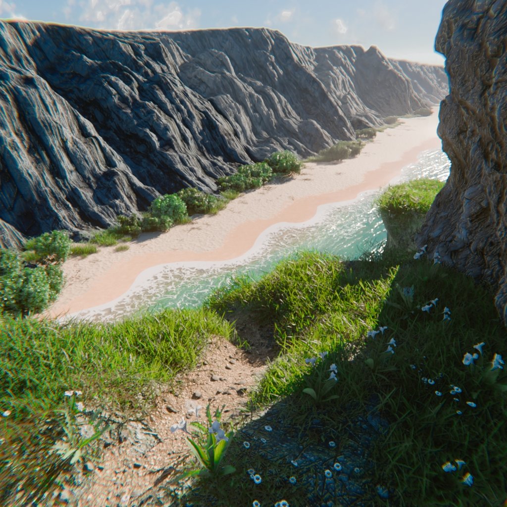 Realistic Grassland by geo nodes | FREE Nature scenes | Blendkit