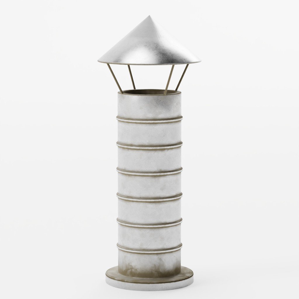 BlenderKit | Download the Rooftop vent 03 model