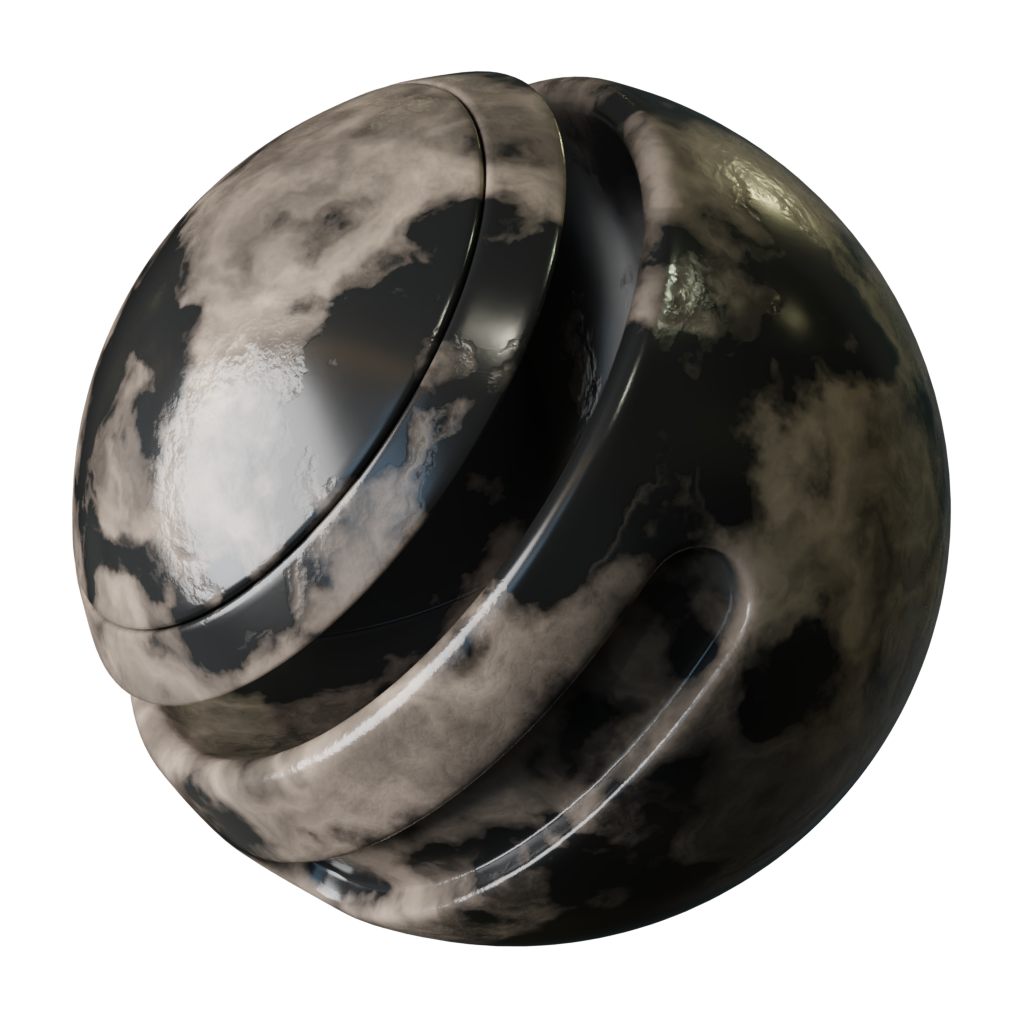 Procedural Black Marble | FREE stone materials | BlenderKit
