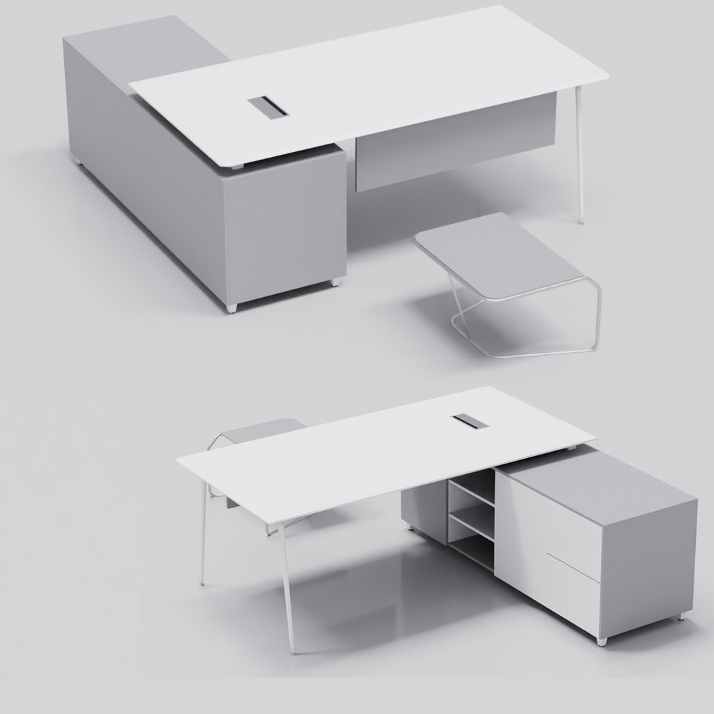 Managerial desk | Office Tables models | BlenderKit