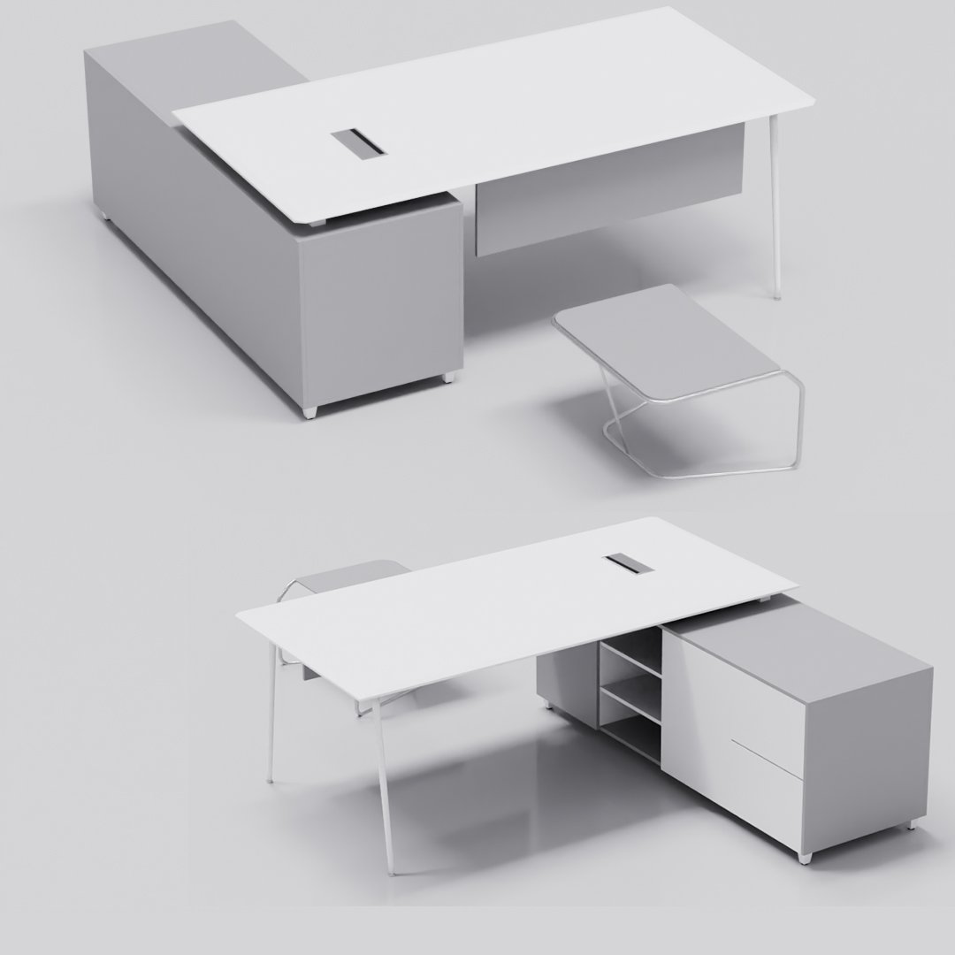 Managerial desk | Office Tables models | BlenderKit