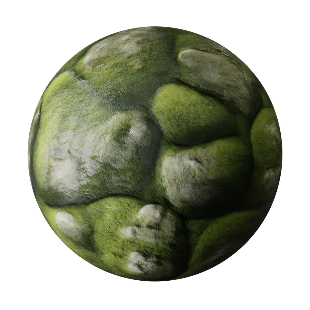 Moss Covered Stone | FREE stone materials | BlenderKit
