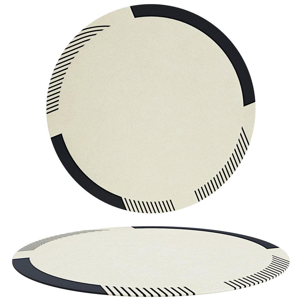 Modern Round organic Rug | FREE Carpets models | BlenderKit