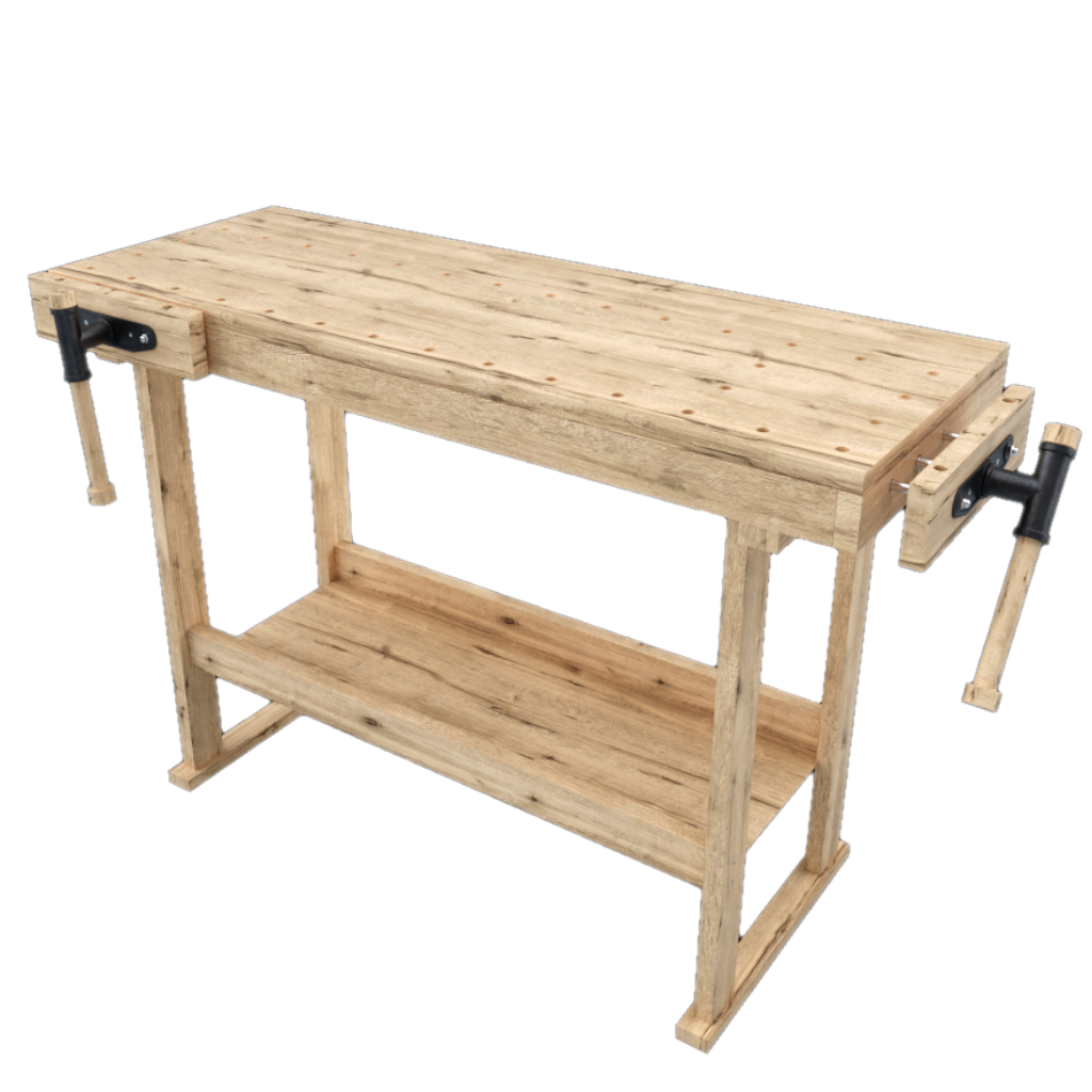 Wooden Carpentry School Workbench | Tables models | BlenderKit