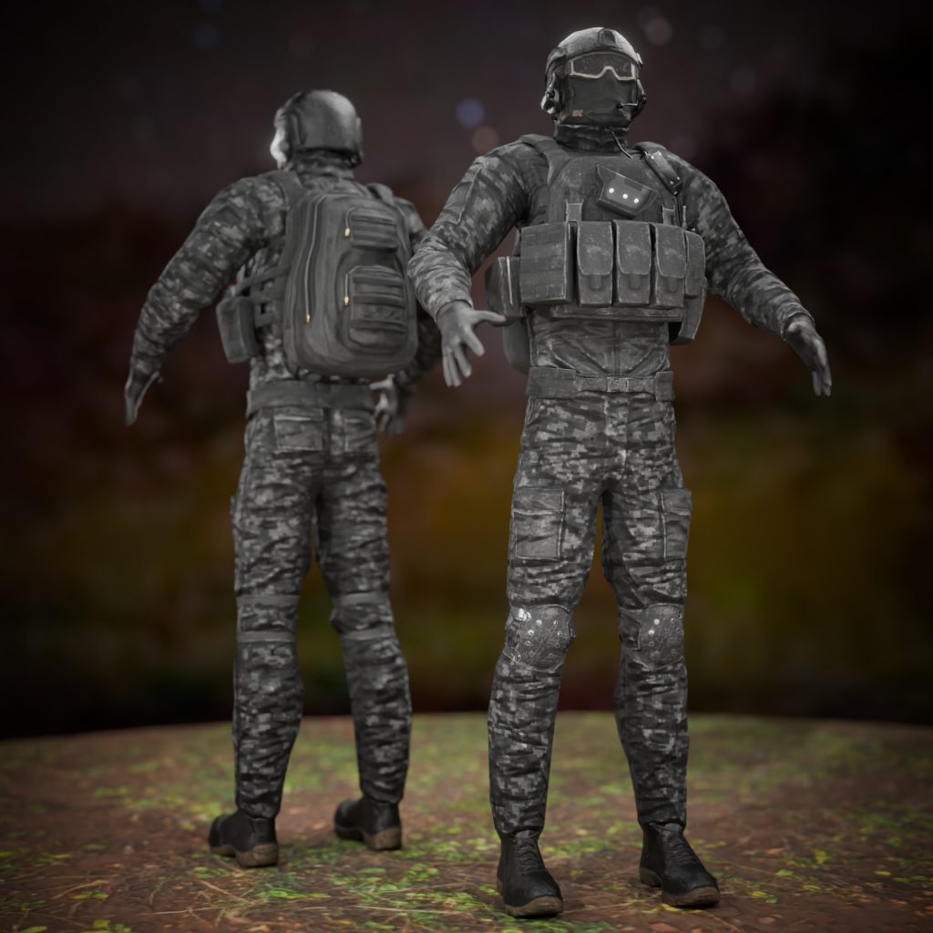 Military Character (GameReady) | Military Characters models | BlenderKit