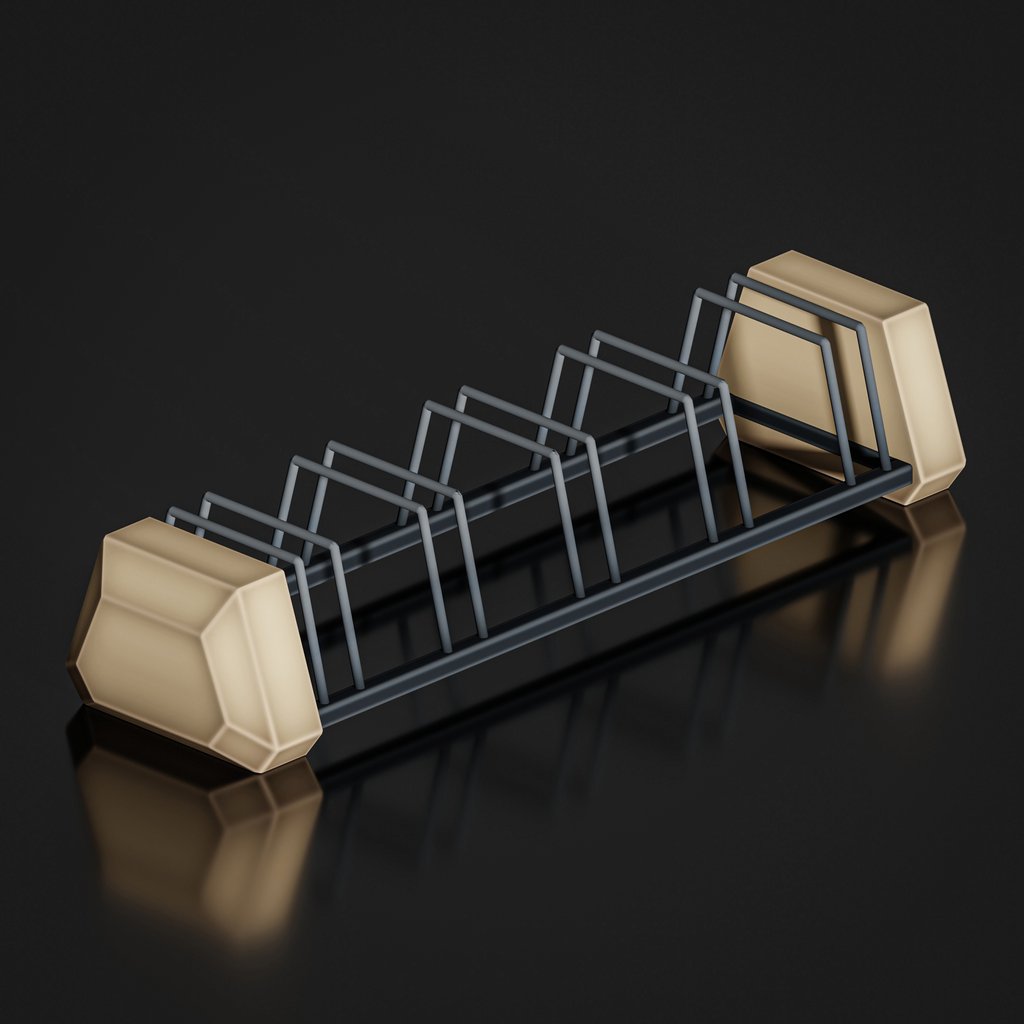 Bike Rack | Urban Environment models | BlenderKit