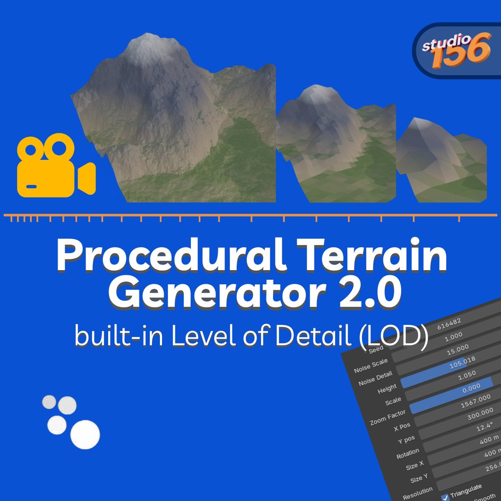Procedural Terrain 2.0 – Geometry Nodes Terrain Generator | BlenderKit