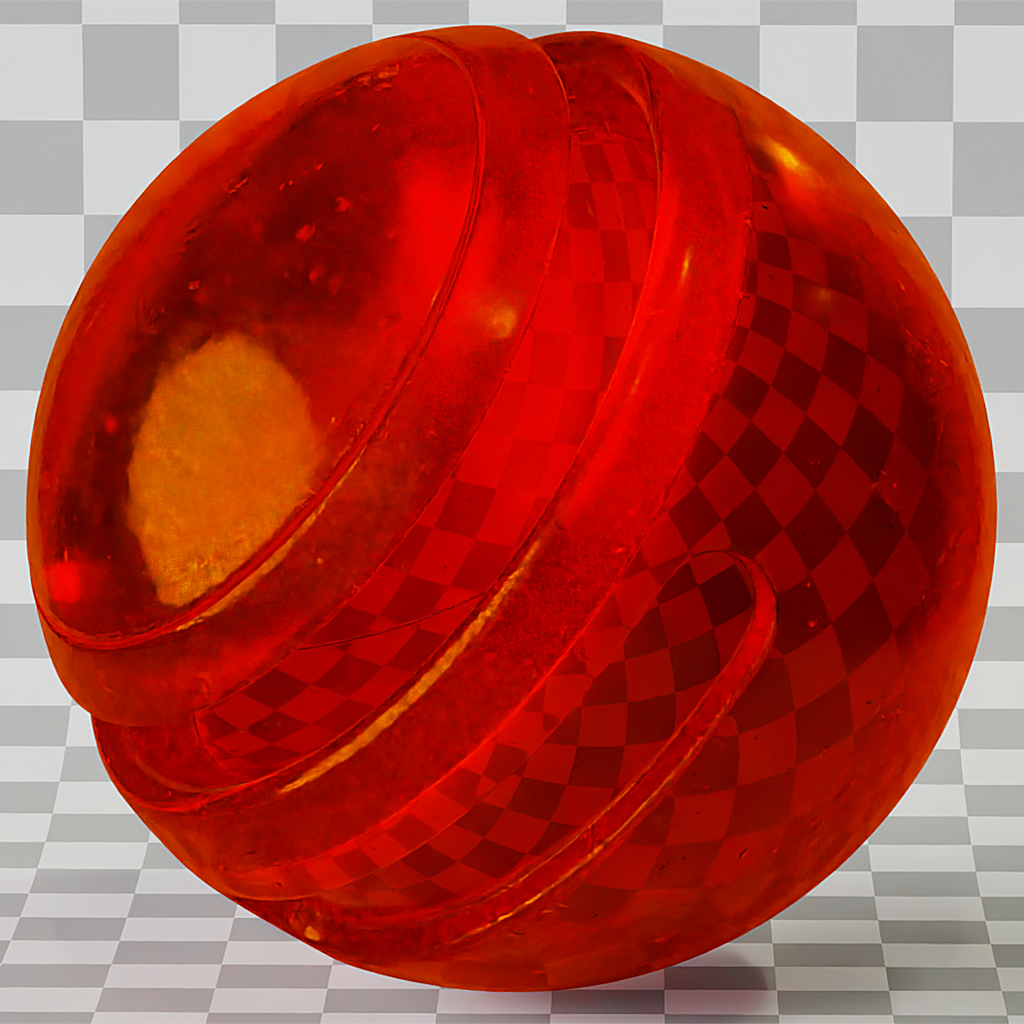 Glass Imperfecftions Red | FREE glass materials | BlenderKit