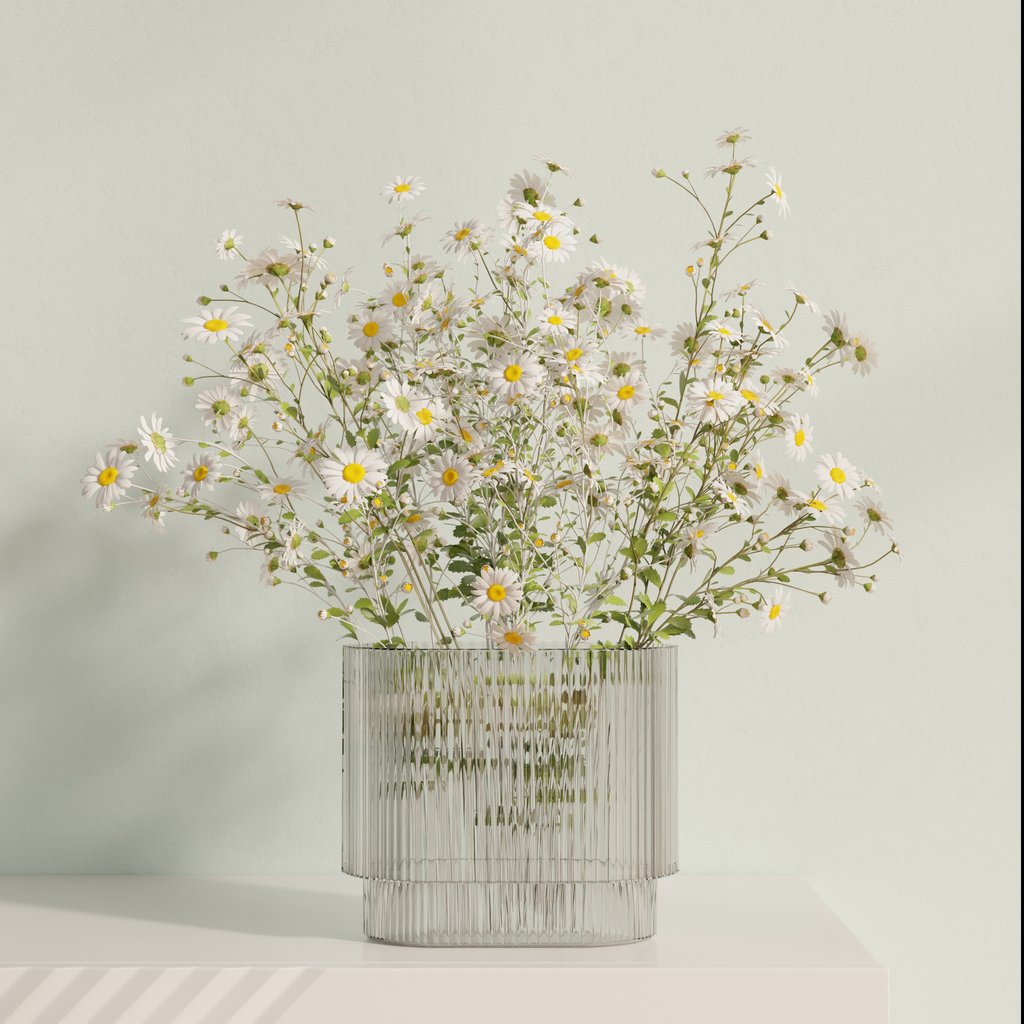 Soft Daisy Whisper | Vases models | BlenderKit