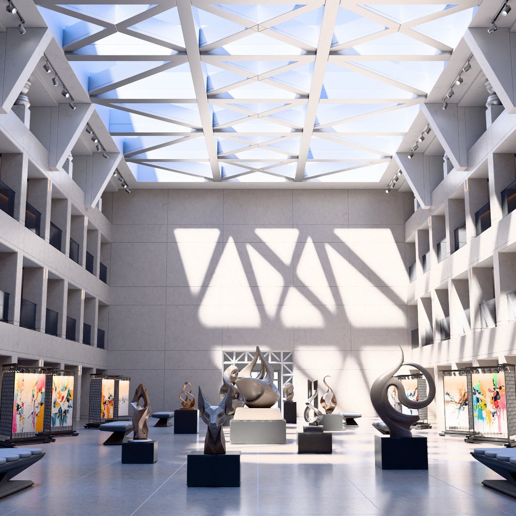 Modern Art Gallery | Interior scenes | BlenderKit