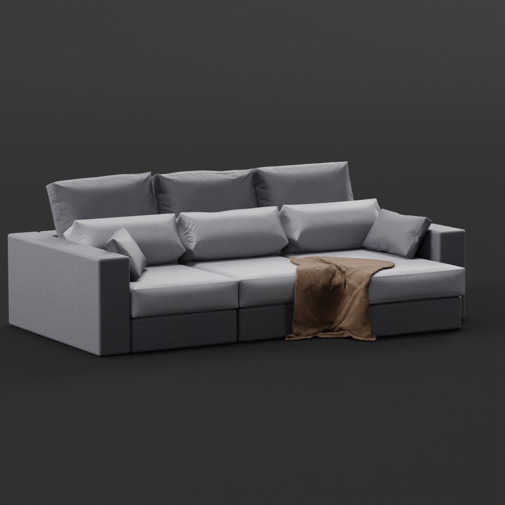 Two Tone Couch | Sofas models | BlenderKit