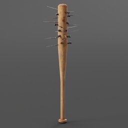 Low poly Baseball bat | Historical Weapons models | BlenderKit