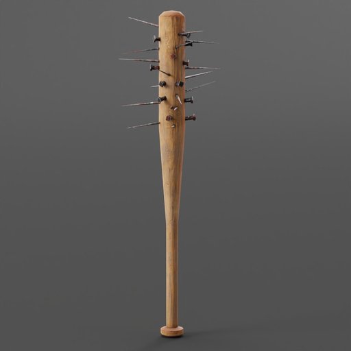 Low poly Baseball bat | Historical Weapons models | BlenderKit