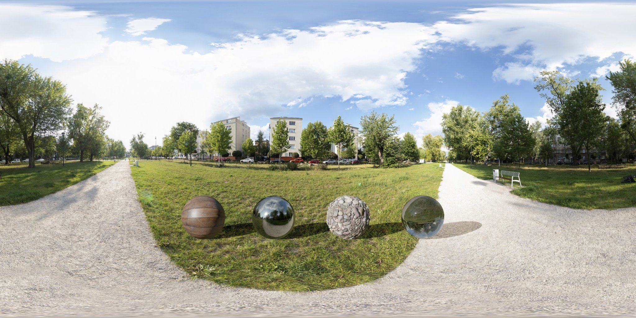 City Park Path | FREE Urban Elements HDRis | BlenderKit