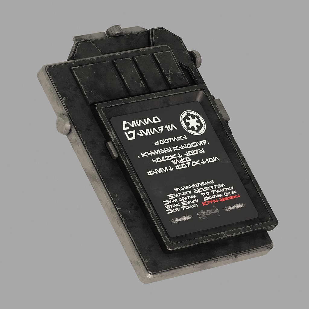 Imperial Datapad - Star Wars | Miscellaneous models | BlenderKit