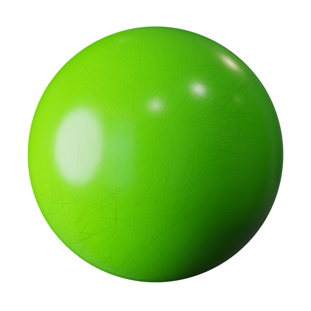 Neon green | FREE plastic materials | BlenderKit