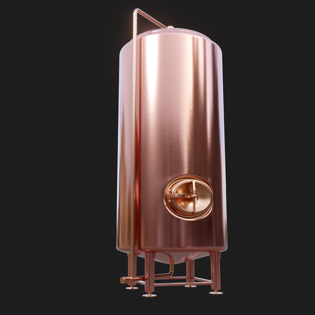 Copper Beer Tank #01 | FREE Restaurant / Bar models | BlenderKit