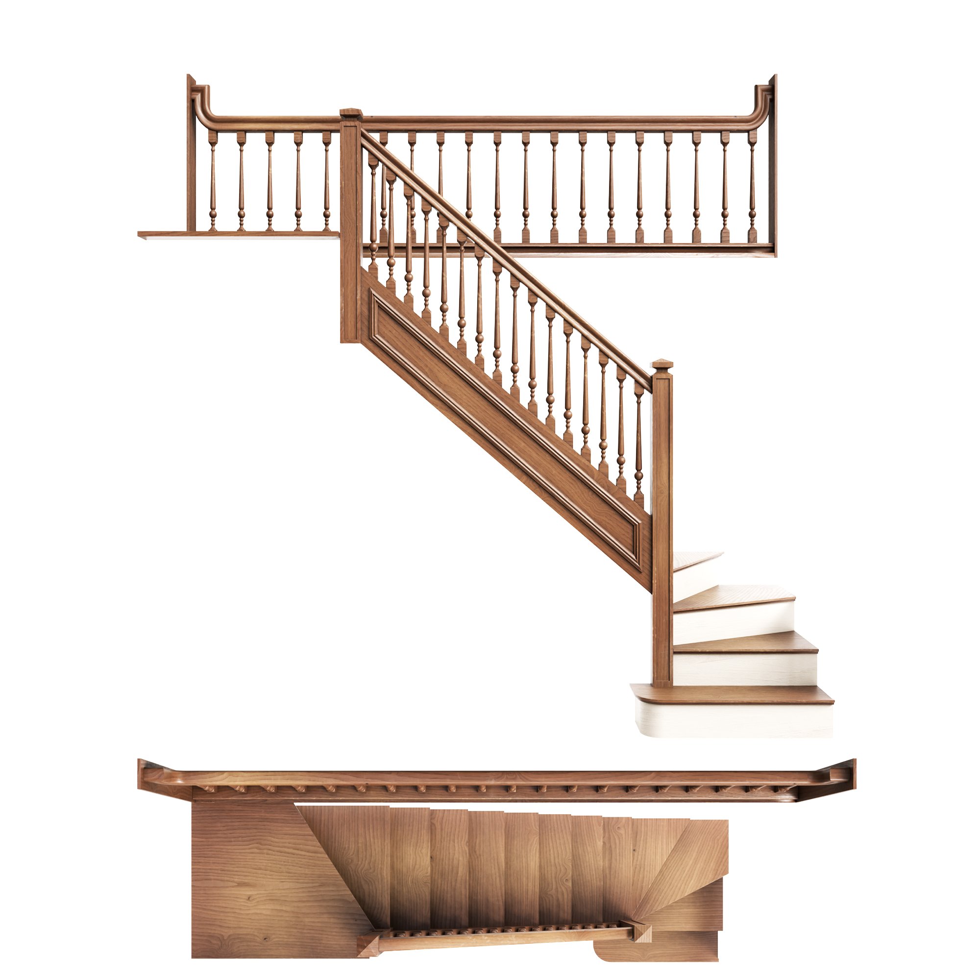 Old Wooden Stairs | Stairs models | BlenderKit