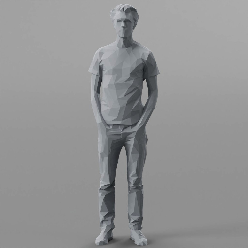 Lowpoly Guy | Men models | BlenderKit