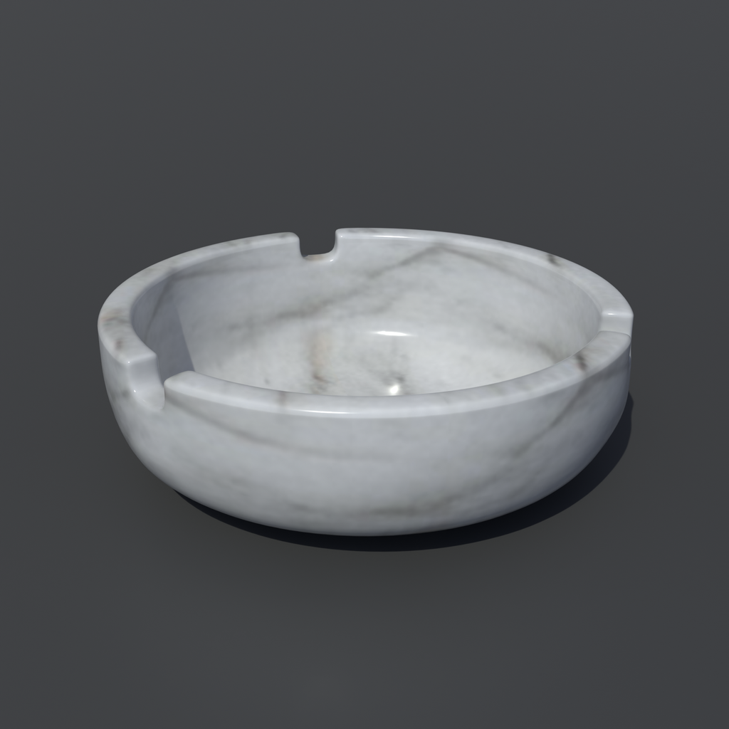 Marble Ashtray | Miscellaneous models | BlenderKit