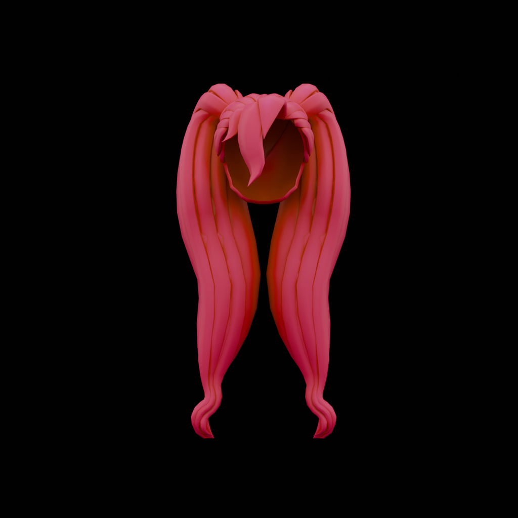 Stylized TwinTails Anime Hair | Characters models | BlenderKit