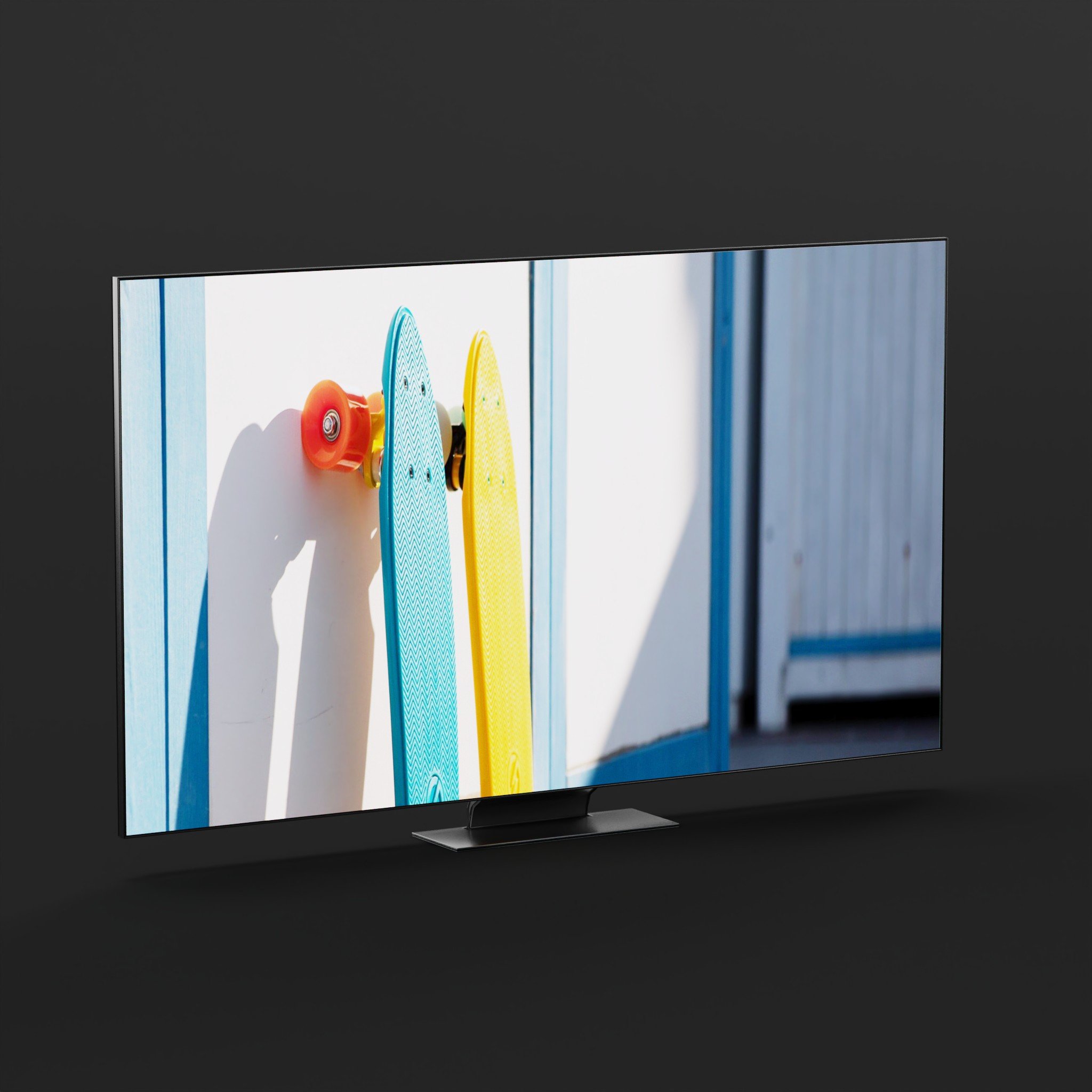 55 Inch TV with Realistic Display | FREE Video devices models | BlenderKit