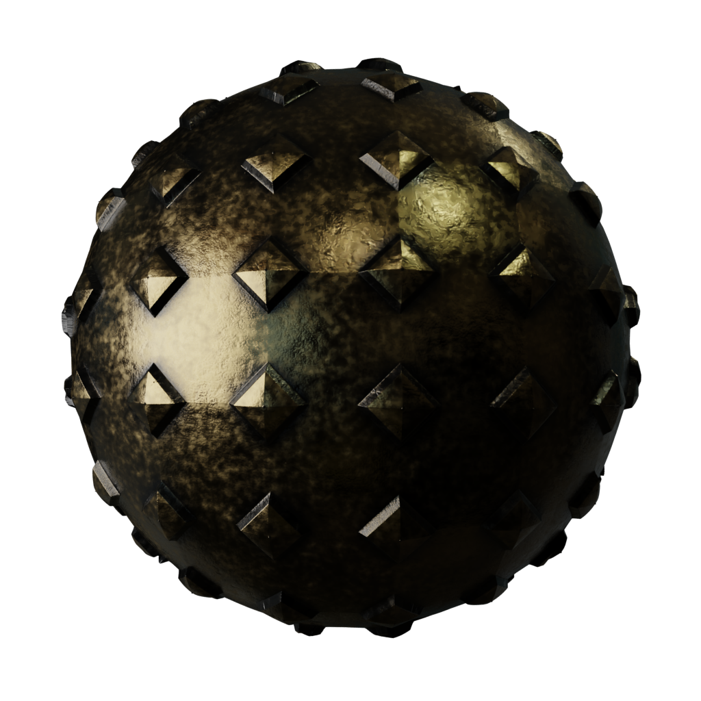 Fantasy old brass 13 | FREE metal materials | BlenderKit