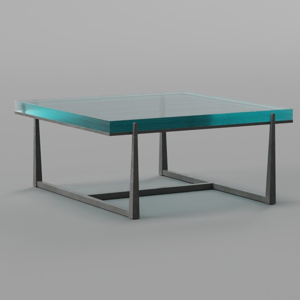 Square Coffee Table | Tables models | BlenderKit