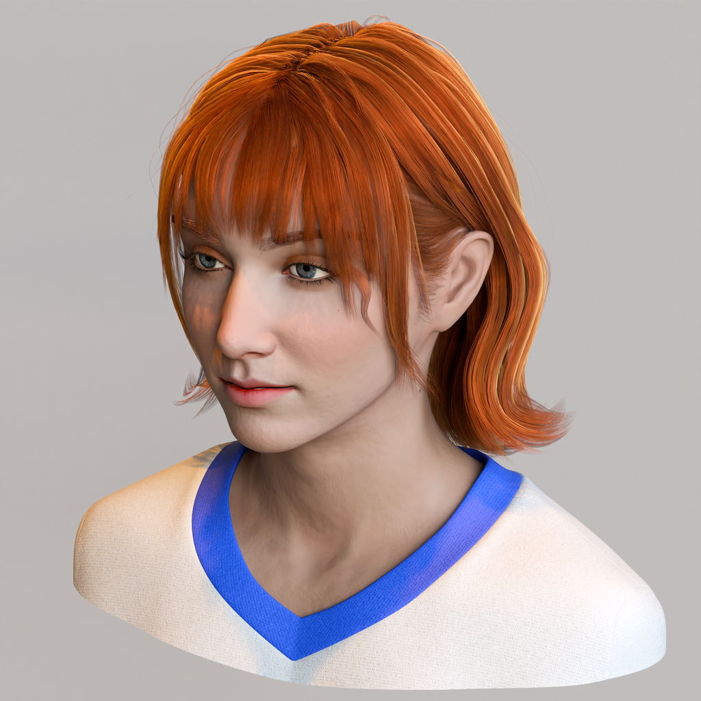 Nami - Emily Rudd | Fantasy Hero / Heroines models | BlenderKit