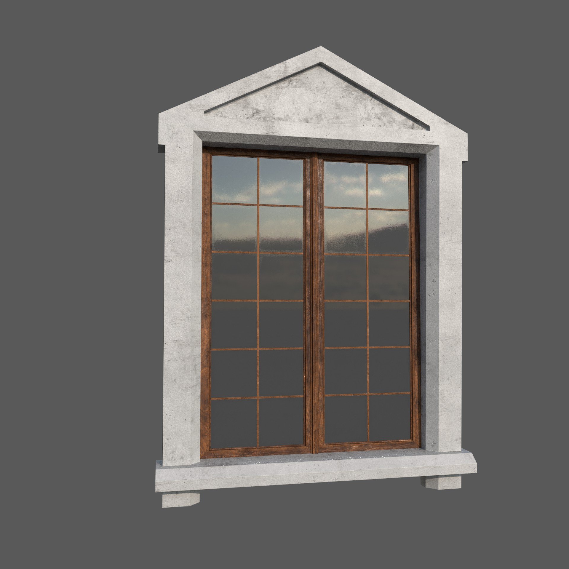 Classical Window 02 | FREE Windows models | BlenderKit