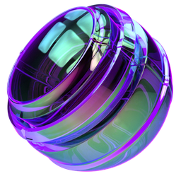 Iridescent Acrylic Edge Emission | FREE plastic materials | BlenderKit