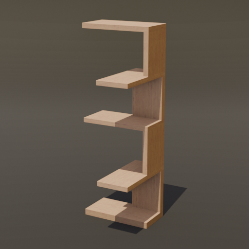 Wooden Modular Tall Rack | Office Storage Spaces models | BlenderKit