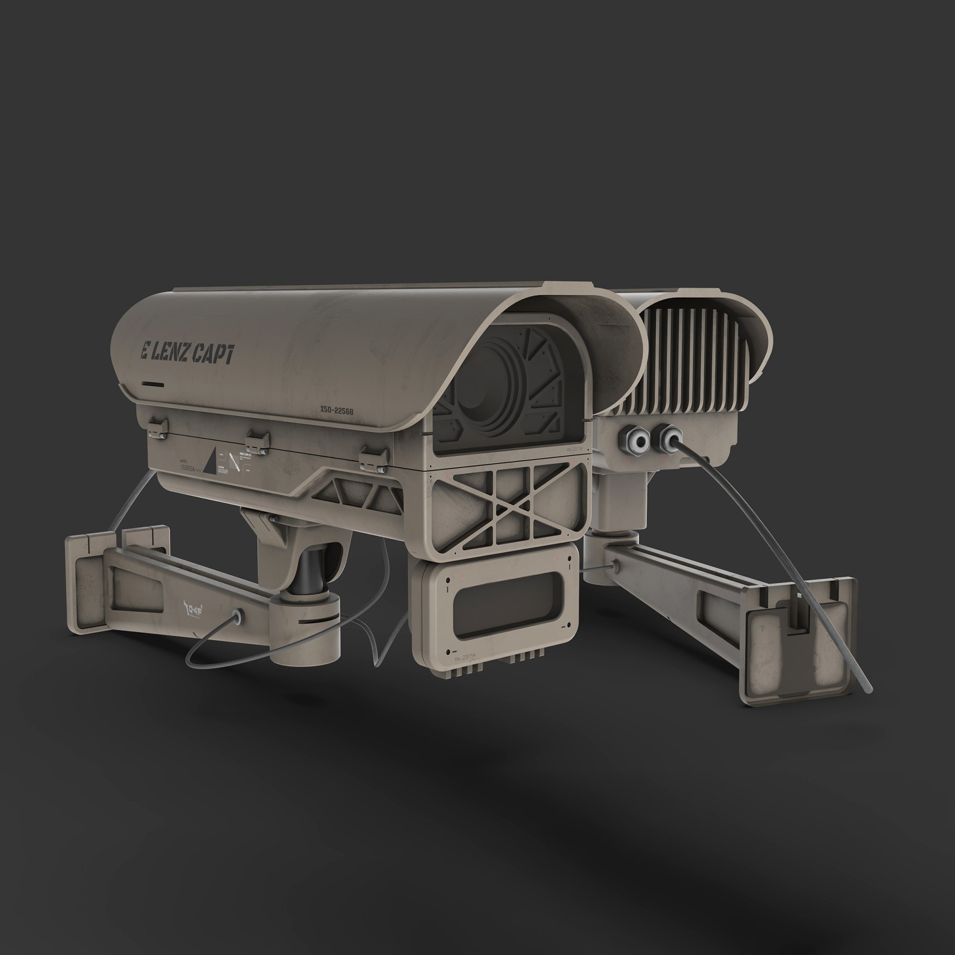Scifi CCTV Camera | Video devices models | BlenderKit