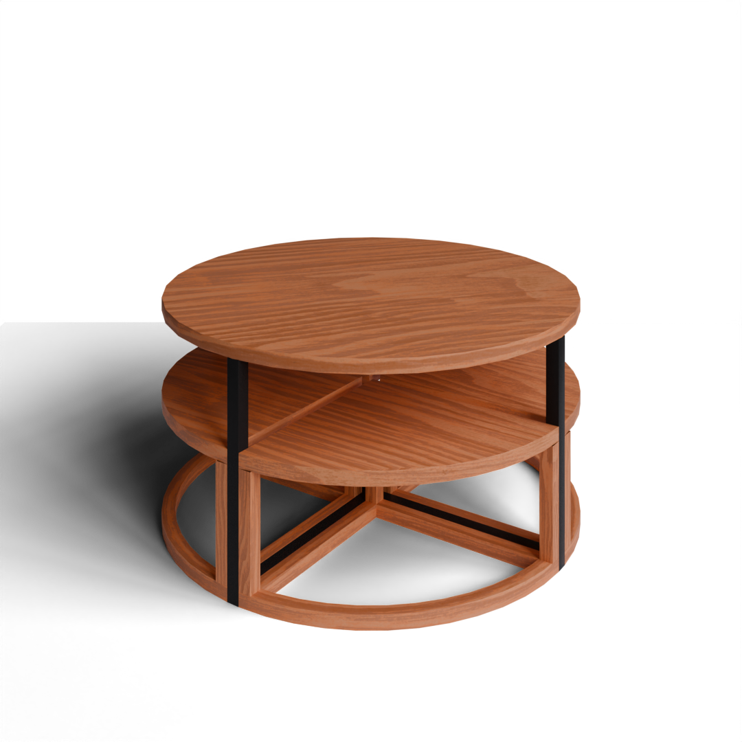 Circular table and chair | FREE Interior Design models | BlenderKit