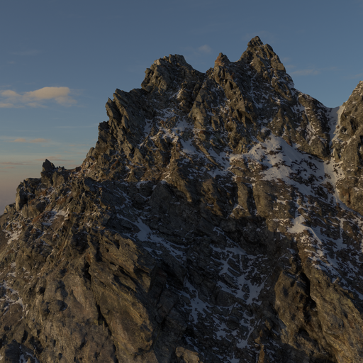 Mountain | FREE Terrains models | BlenderKit