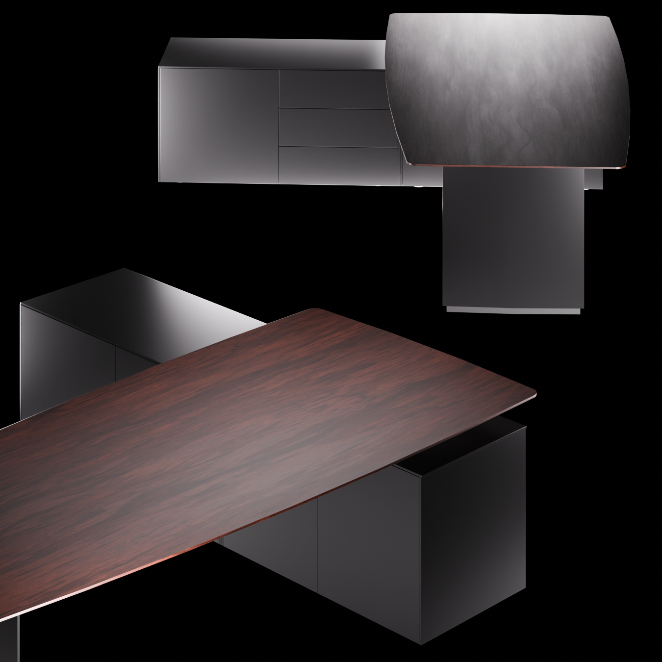 Air Office Executive Desk | FREE Desks models | BlenderKit