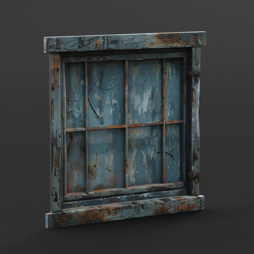 Old window - T - 92 | Windows models | BlenderKit