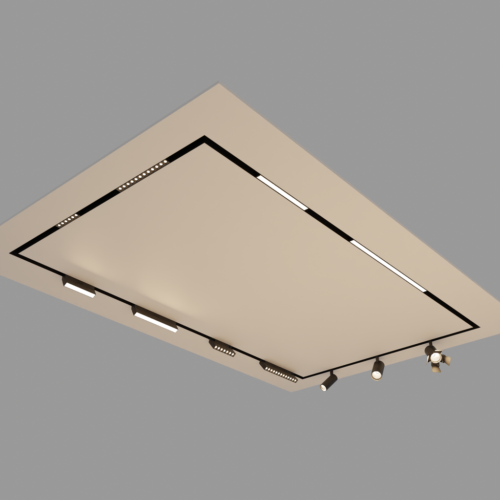 Magnetic Ceiling Lights | 3D Ceiling Light models | BlenderKit