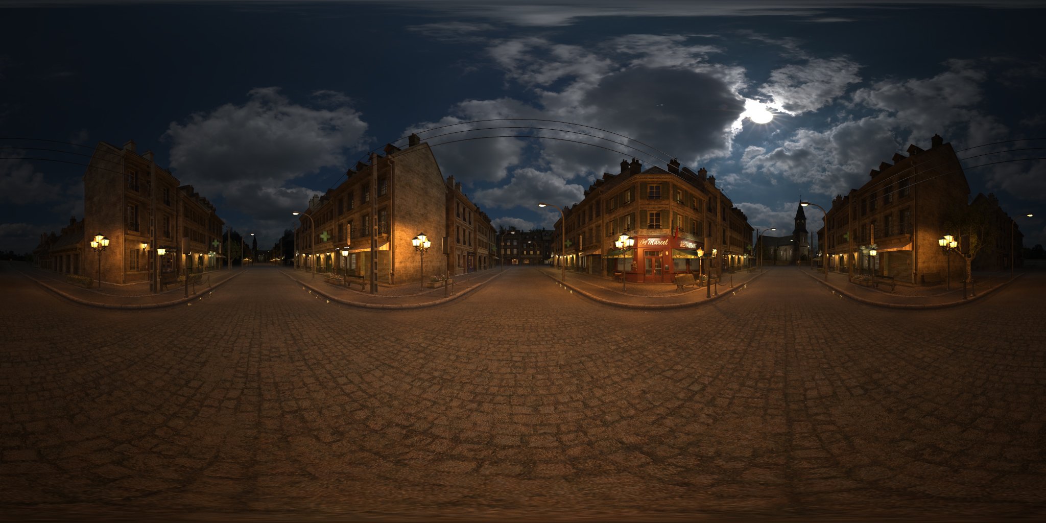 Dawn Over the Silent Town | FREE Cityscapes HDRis | BlenderKit