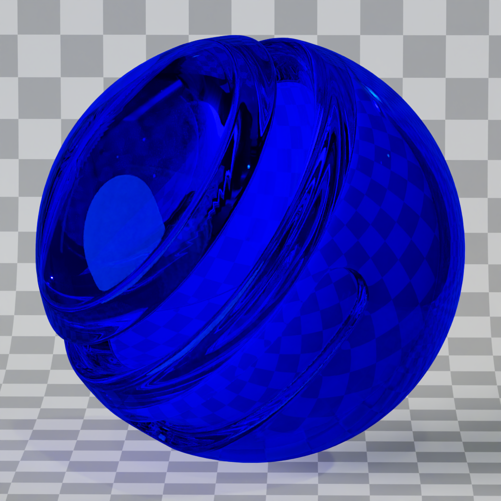 Glass Blue | FREE glass materials | BlenderKit