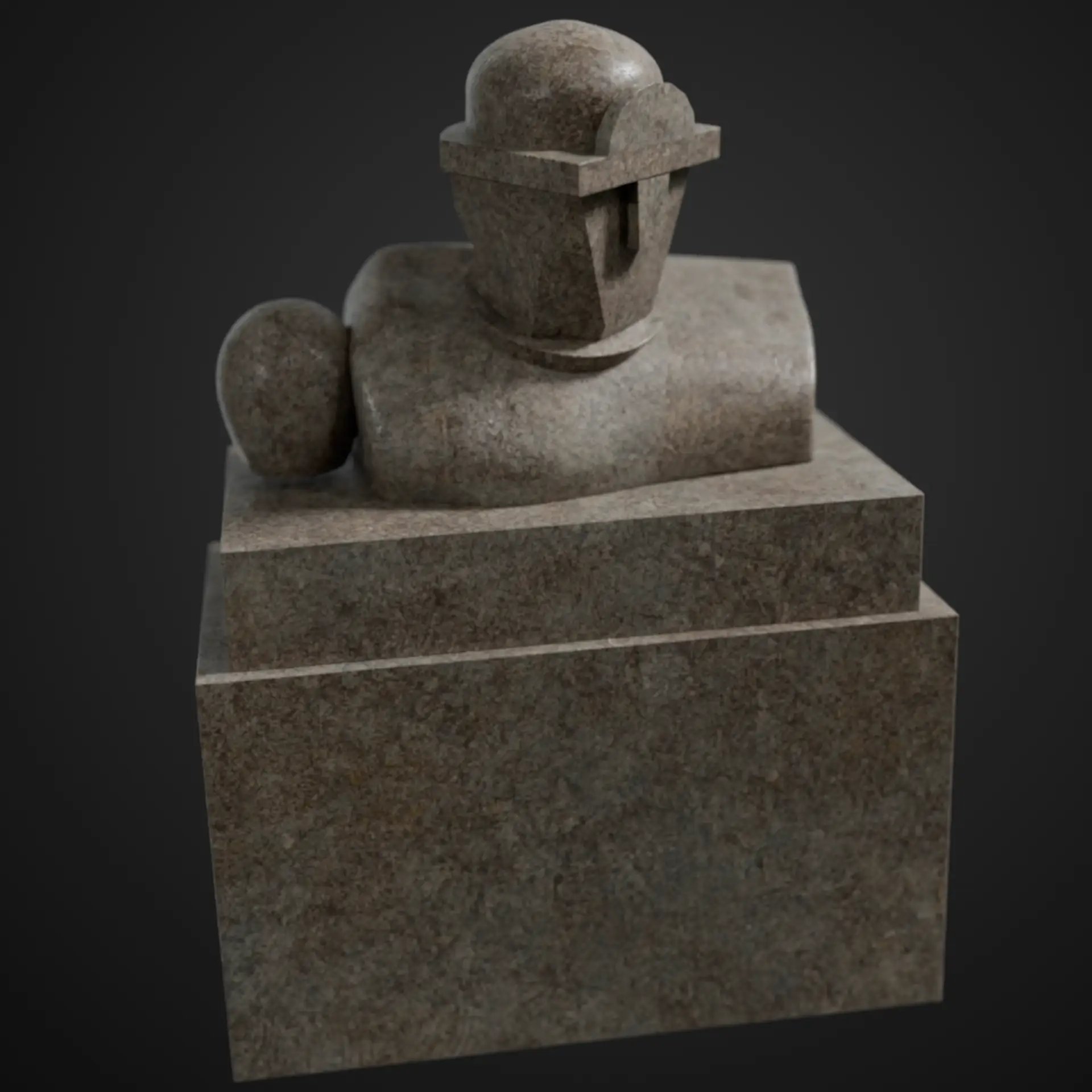 Statue Low Poly | FREE Interior Sculptures models | BlenderKit
