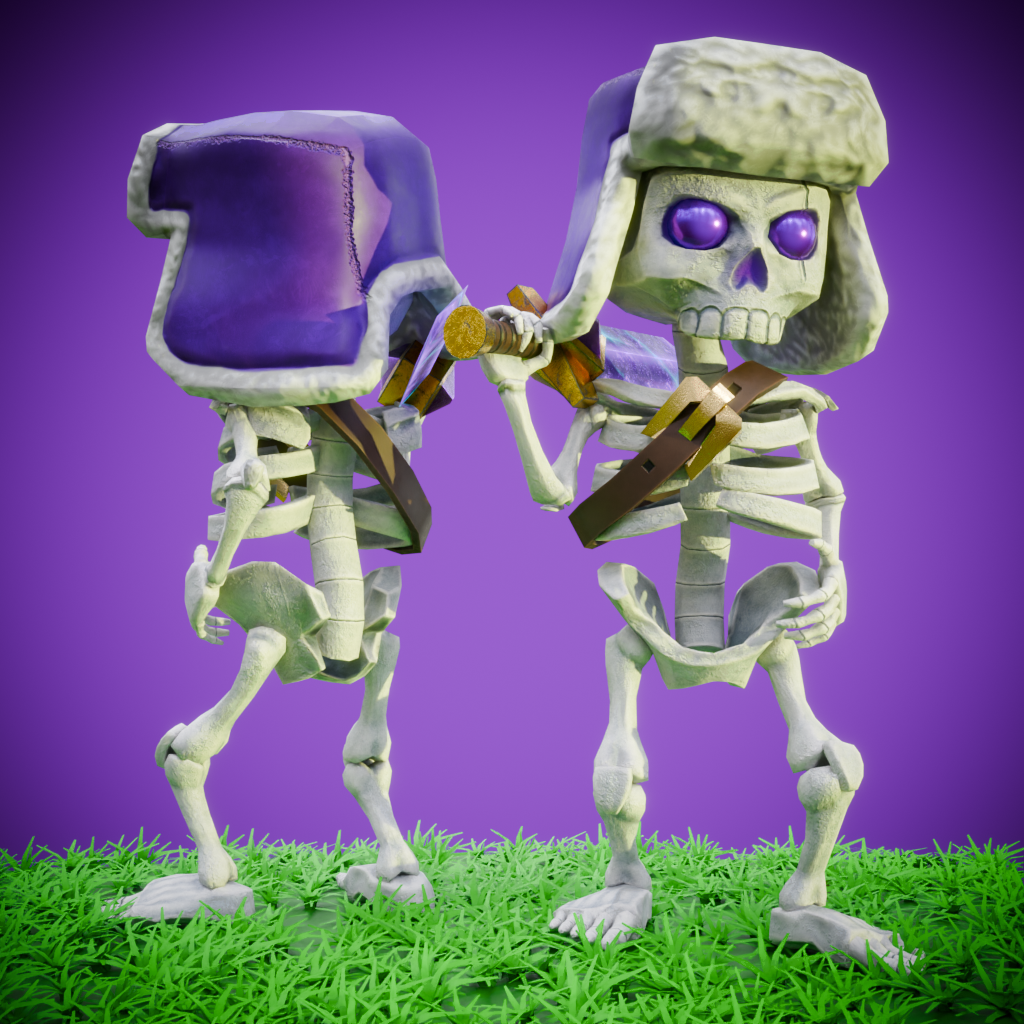 Skeletons Evolution | Fantasy Hero / Heroines models | BlenderKit