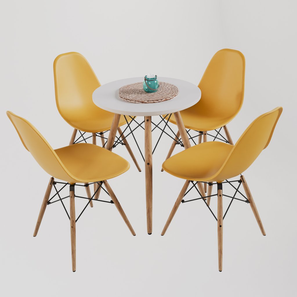 Table and chair Charles Eames | Tables models | BlenderKit