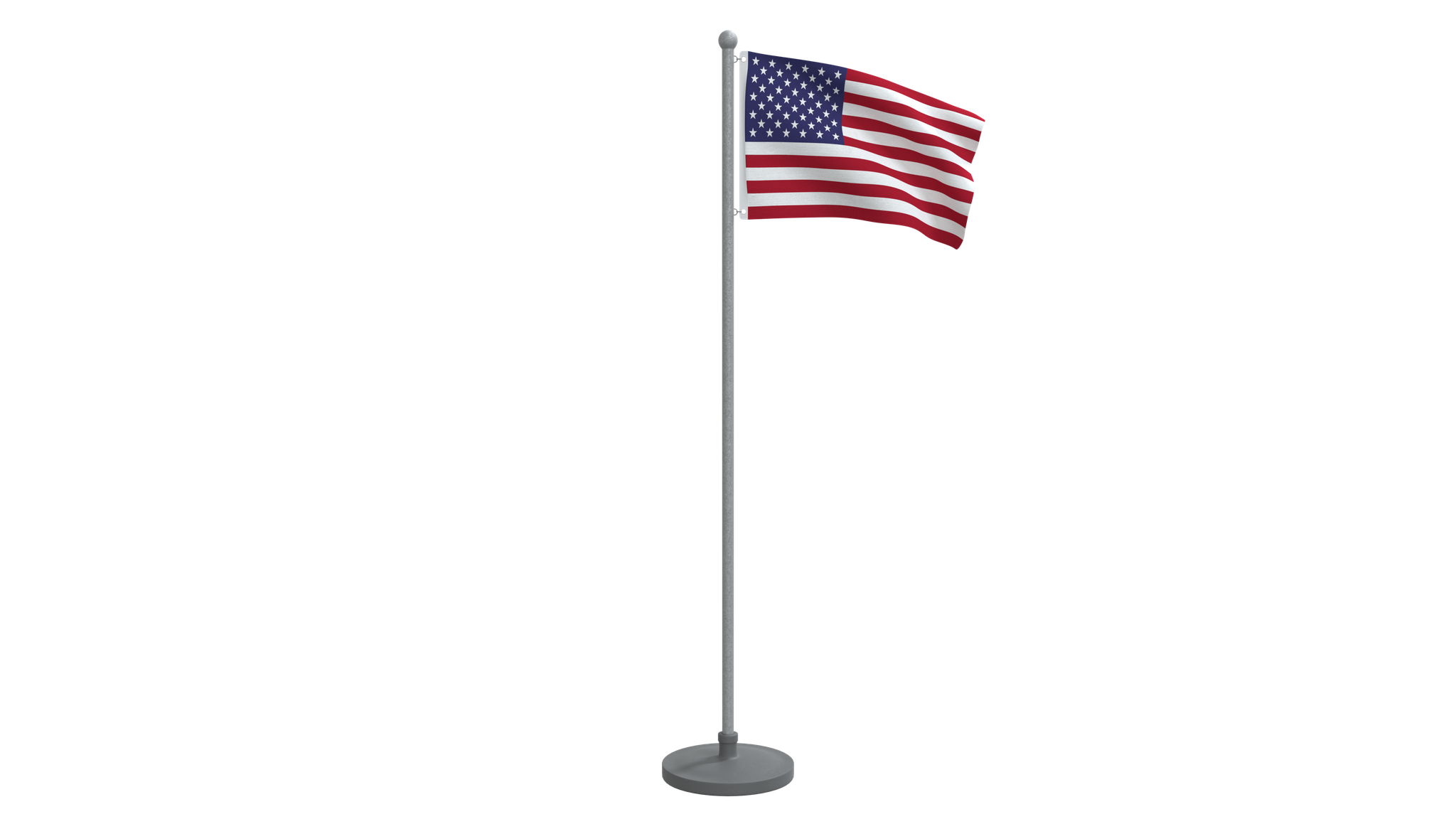 Animated Flag of the United States | Exterior Elements models | BlenderKit