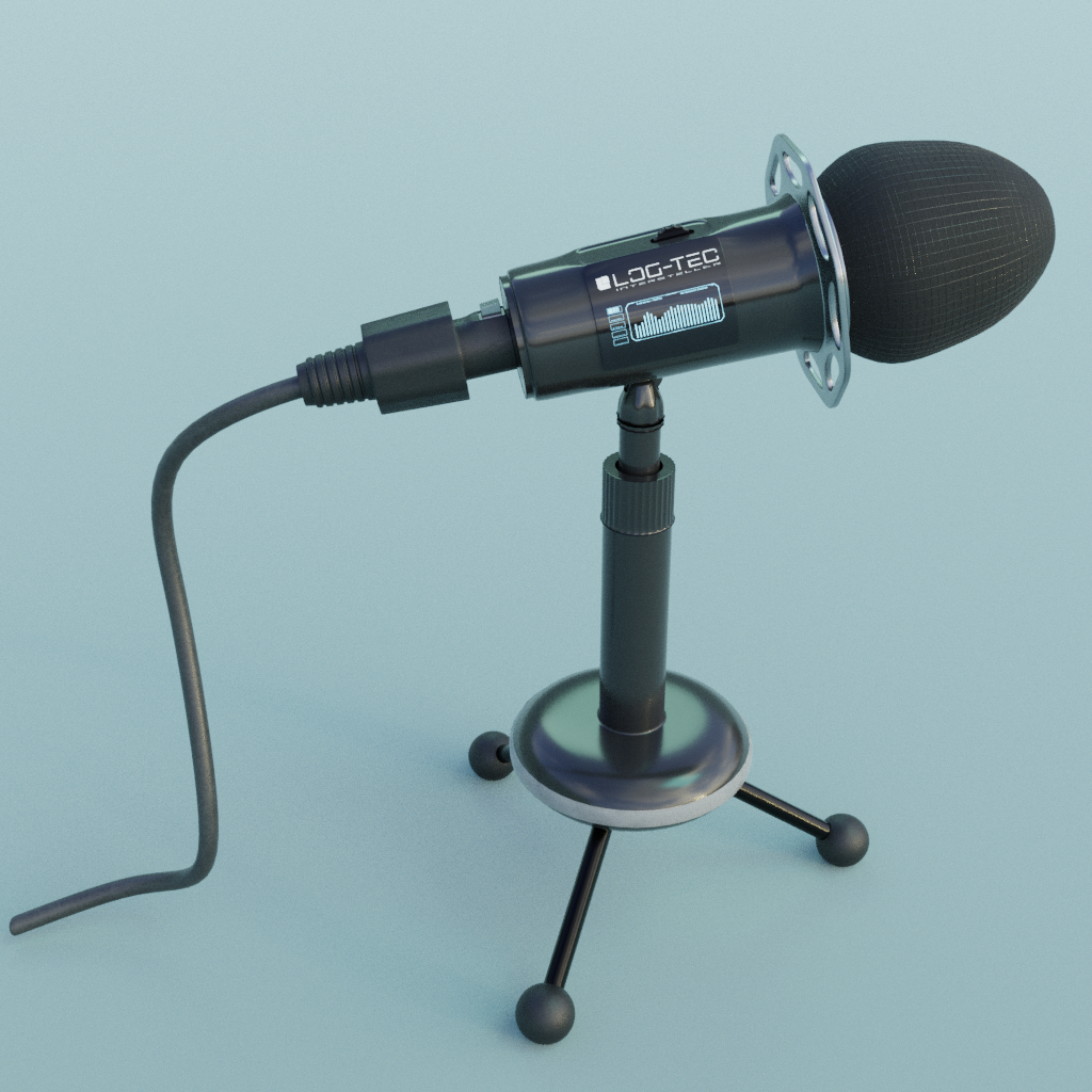 Broadcasting Microphone | FREE Audio Devices models | BlenderKit