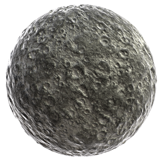 Moon / Asteroid (Edge Emission) 01 | FREE 3D rock materials | BlenderKit