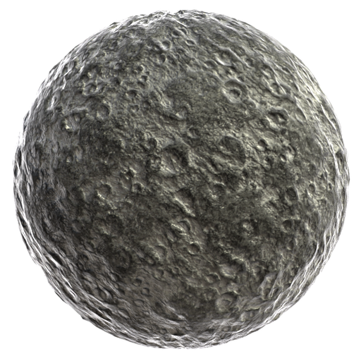 Moon / Asteroid (Edge Emission) 01 | FREE 3D rock materials | BlenderKit